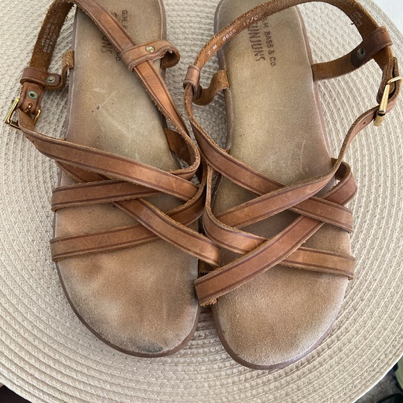 Bass | Shoes | Bass Sunjuns Brown Leather Sandals | Poshmark
